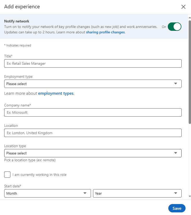 How to Add a Promotion on LinkedIn Profile and Notify Contacts